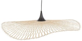 Závěsná lampa, bambus, světlé dřevo FLOYD Beliani