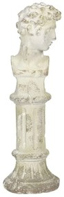 Antická kameninová busta muže na podstavci Vicky – 19x19x61 cm