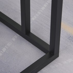 HOMCOM Odkládací stolek, konferenční stolek s mramorovým vzhledem, konferenční stolek s kovovým rámem, do obývacího pokoje, ložnice, 45 x 30 x 51,5 c…