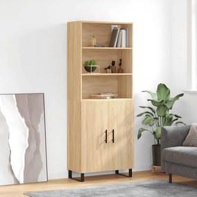 Skříň highboard dub sonoma 69,5 x 34 x 180 cm kompozitní dřevo 3189280