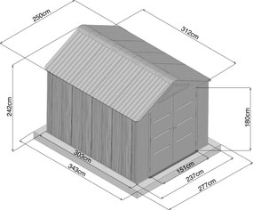 LANIT PLAST, s.r.o. plastový domek LANITPLAST MONTANA 810 LG4685