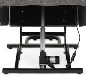 Autronic Elektrické polohovací křeslo BRISTOL — šedá látka