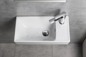 Sapho NUALI keramické umyvadlo 50 x 25 cm pravé bílá TU0122