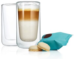Blomus Sada termosklenic café latte Nero 2 x 320 ml