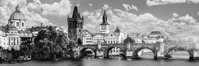 Interdruk panoramatické puzzle: around the world: praha, česko 1000 dílků