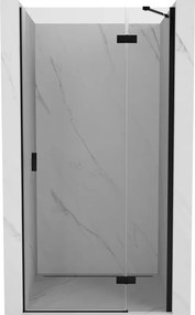 Mexen Mist-H, 1-křídlé sprchové dveře pravé 100 cm, čiré sklo, černý profil, 8A5-100-000-70-00-P