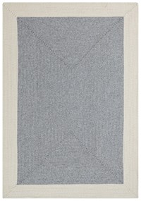 NORTHRUGS - Hanse Home koberce Kusový koberec Braided 105555 Grey Creme – na ven i na doma - 120x170 cm