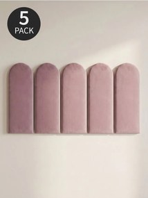 Sinsay - Čalouněné stěnové panely 5 pack - pastelová růžová