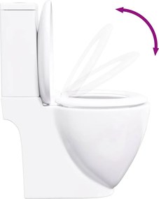 Keramické WC zadní odpad bílé 240376