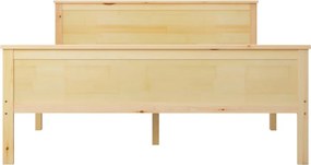 Rám postele masivní borové dřevo 120 x 200 cm 322176