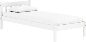 Postel s roštem 90x200, bílá, borové dřevo, MAVIL Kondela 0000402831