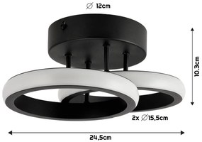 BERGE LED stropní svítidlo SACRAMENTO 24W