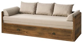 Rozkládací postel 80 až 160 cm BRW INDIANA JLOZ 80/160 (Dub sutter). 798139