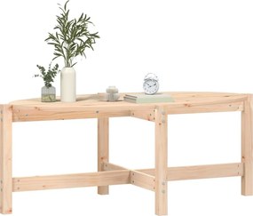 vidaXL Konferenční stolek 118 x 63 x 45 cm masivní borové dřevo [822317] Barva: Bílá