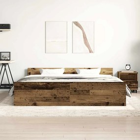 Rám postele bez matrace Staré dřevo 180x200cm Technické dřevo 3328760