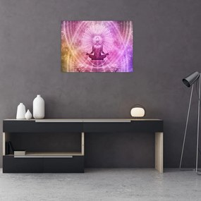 Skleněný obraz - Meditační aura (70x50 cm)