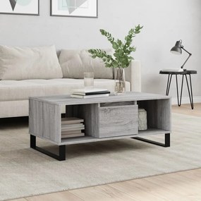 vidaXL Konferenční stolek 90 x 50 x 36,5 cm kompozitní dřevo [830599] Barva: bílá s vysokým leskem