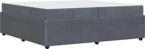 Rám postele Tmavě šedá 200 x 200 cm textil 3398439