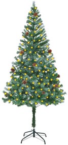 Umělý vánoční stromek s LED a šiškami 180 cm,  3077442 HangarStore.cz