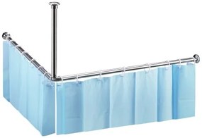 Bemeta Design Tyč sprchového závěsu, 1400 x 1400 mm, rohová, nerez, lesk - 101120052