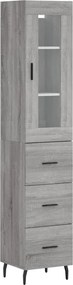 Skříň highboard šedá sonoma 34,5 x 34 x 180 cm kompozitní dřevo 3199255