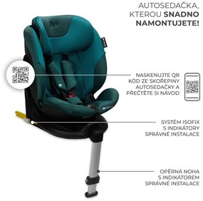 Kinderkraft Autosedačka i-Fix 40-150 cm Kinderfraft select Cool grey
