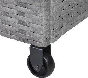 Deuba Úložný box s kolečky 370 L - šedý