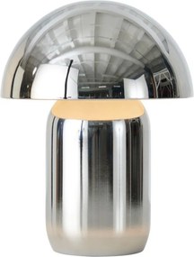 Kovová LED stmívatelná stolní lampa v leskle stříbrné barvě (výška 17 cm) Ted – Ellos Home