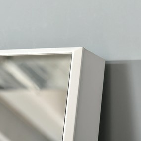 HOMCOM Stojací zrcadlová skříňka na šperky se 3 nastavovacími úhly, magnetickým zámkem, organizér na šperky se policemi, přihrádkami na náušnice, háč…