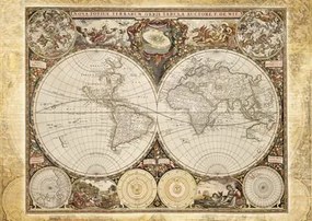 SCHMIDT Puzzle Historická mapa světa / 2000 dílků / od 12 let