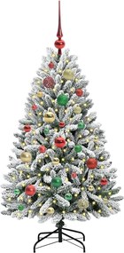 Umělý vánoční stromeček 120 cm 150 LED Teplá bílá PVC a ocel 3395738