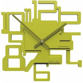 Designové hodiny 10-003 CalleaDesign Kron 32cm (více barevných variant) Barva šedomodrá tmavá-44 - RAL5014