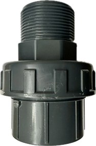 Vagnerpool Reverzní šroubení 50 x 1 1/2“ ext.  (lepení x ext. závit - matice z druhé strany)