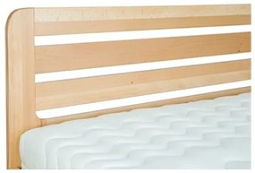 Drewmax Dřevěná postel 90x200 buk LK189 buk bělený