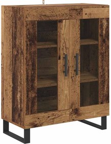 Vysoký bufet 2 ks Staré dřevo 69,5 x 34 x 180 cm 3403198