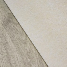 Beauflor, PVC podlaha - lino Texalino Supreme 991 L Pristine Oak - dub, na míru, šíře 2m,3m,4m,5m, bílá, filc, chodba / předsíň