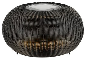 LA 1008388 ADEGAN venkovní stojací lampa, plochá, solární, 2200 K, IP65, černá - BIG WHITE (SLV)
