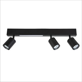 Stropní svítidlo Magnet, 3x černé kovové stínítko + 1x LED 5W, b