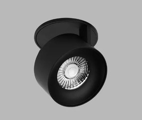 KLIP ON, stropní/zapuštěné LED svítidlo Led2 Barva: Zapuštěná Černá, Chromatičnost: 2700K, Konfigurace: Ono/off