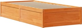 Rám postele s čelem voskově hnědý 75 x 190 cm masivní borovice 3306368