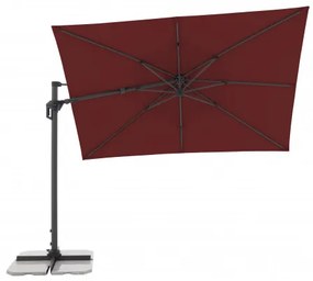 Moderní slunečník s boční nohou Doppler ACTIVE 310 x 210 cm - terakota (cihlová)