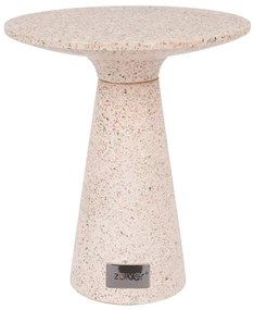 OnaDnes -20% Světle růžový terrazzo odkládací stolek ZUIVER VICTORIA 41 cm