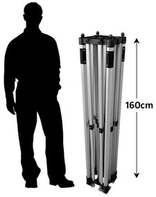 Nůžkový párty stan RedX® PROFI 2x2 m (Kvalitní profesionální párty stan 2x2 m - dostupný v 4 barvách a možností vlastního potisku)