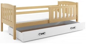 Dětská postel KUBUS s úložným prostorem 80x190 cm - borovice Bílá