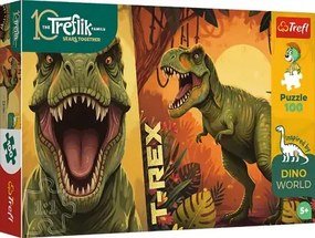 TREFL Puzzle Dino World: T-Rex / 100 dílků / 41 x 27,5 cm