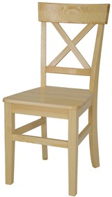 dřevěná jídelní židle z masivního dřeva borovice KT122