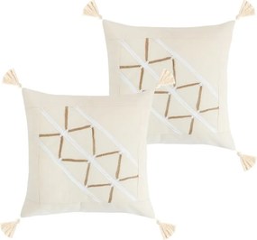 Bellatex Povláček PERU SET 2ks Béžová 40x40 cm