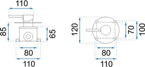 Rea Lugano - Podomítkový sprchový set + box P9301 - komplet, černá matná, REA-P9301