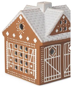 Porcelánový svícen Urbania Gingerbread Stable Kähler