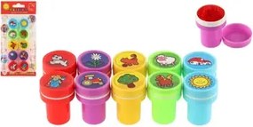 TEDDIES Razítka Moje první zvířátka / 10 ks / Plast / 2,5x4 cm / od 3
